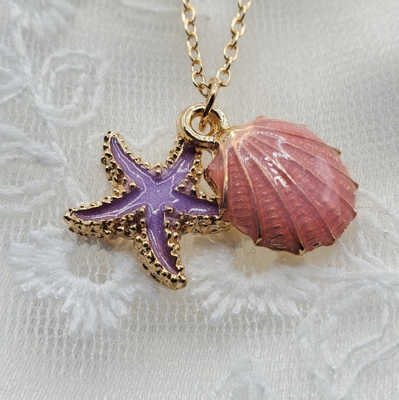 Accessories | Little Girls Seashell Starfish Necklace | Poshmark